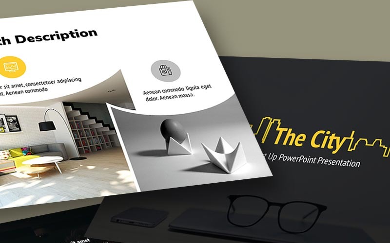 Le modèle PowerPoint de la ville #66022 - TemplateMonster