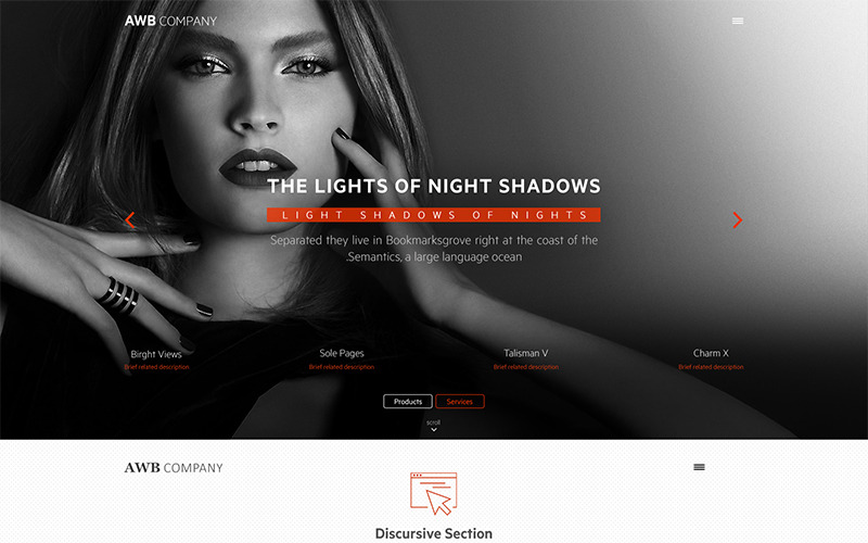 Modello PSD Light Shade #66087 - TemplateMonster
