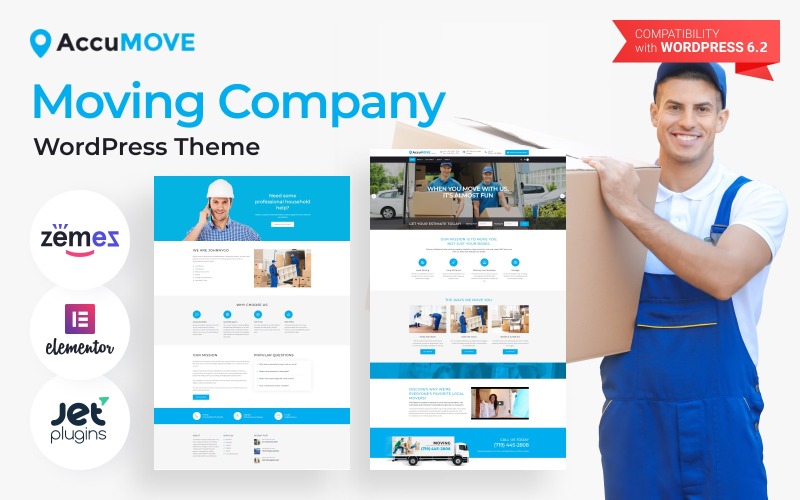Moving Company Templates | TemplateMonster