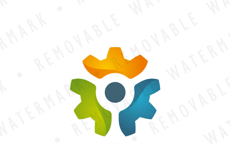 Triple Engineering Logo šablona #67218 - TemplateMonster