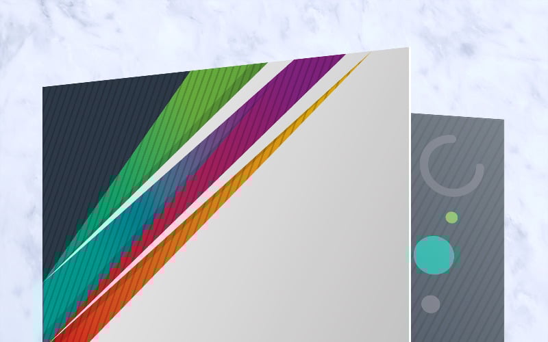 Creative Presentation Folder With Pocket Design Template