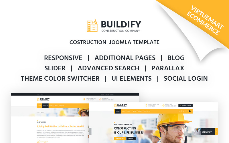 Buildify - Construction Company Joomla Template #67729