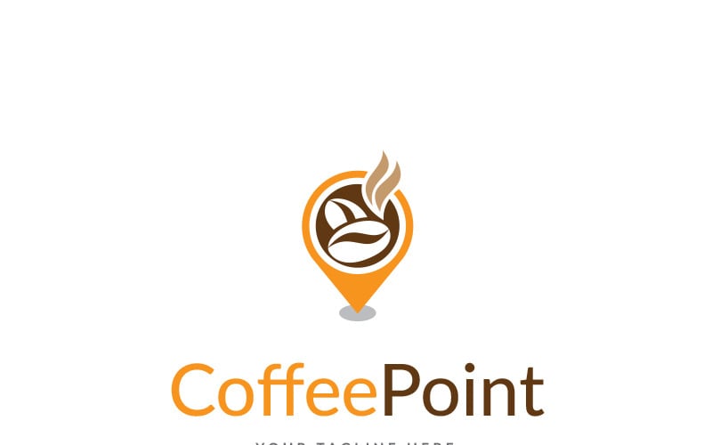 Coffee Point Logo Template #68429 - TemplateMonster