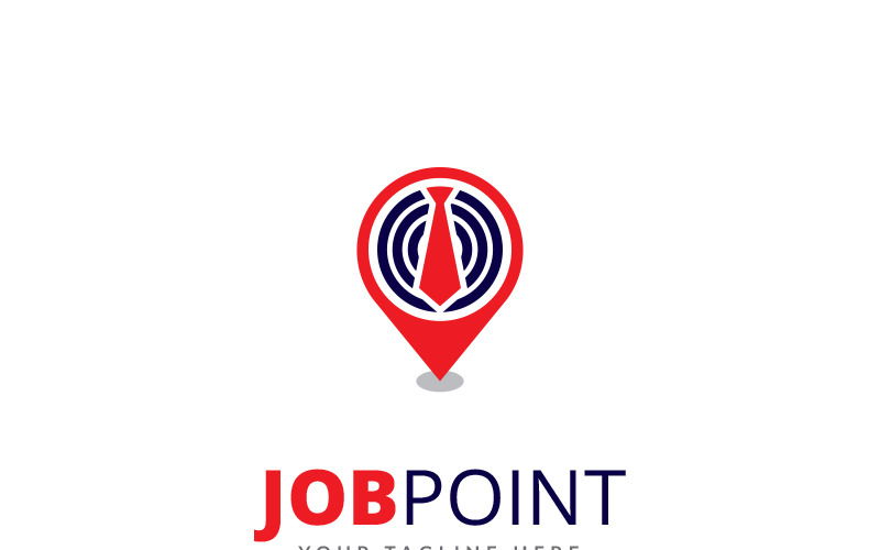 Job Point - Logo šablona #68442 - TemplateMonster