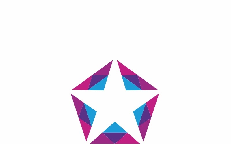 Insta Star Color Logo Template #69050 - TemplateMonster