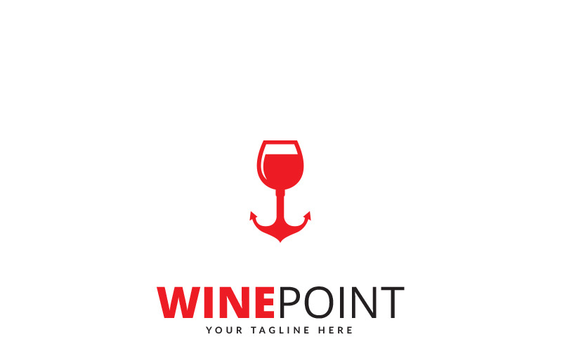 Plantilla de logotipo de Wine Point #69048 - TemplateMonster