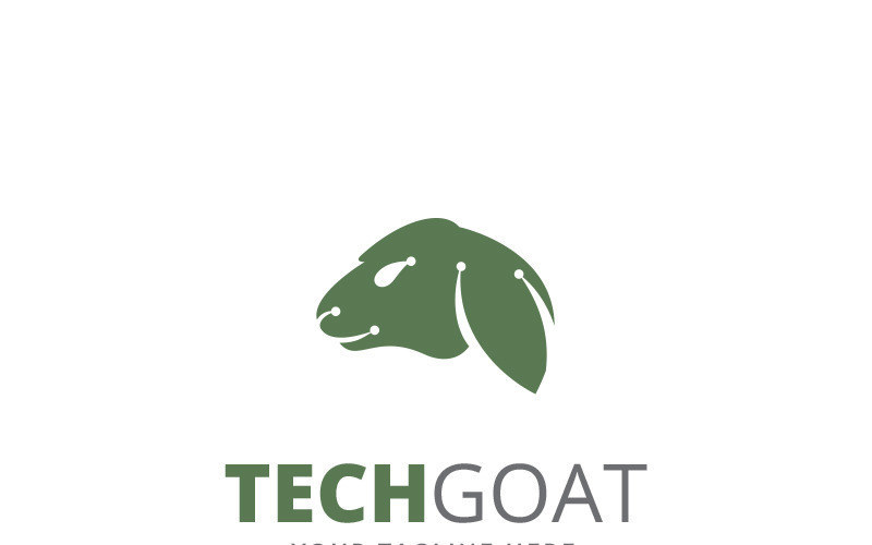 Tech kozí logo šablona #69214 - TemplateMonster