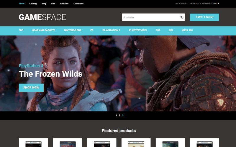 Game Console - Bright Gaming Shopify Theme - TemplateMonster