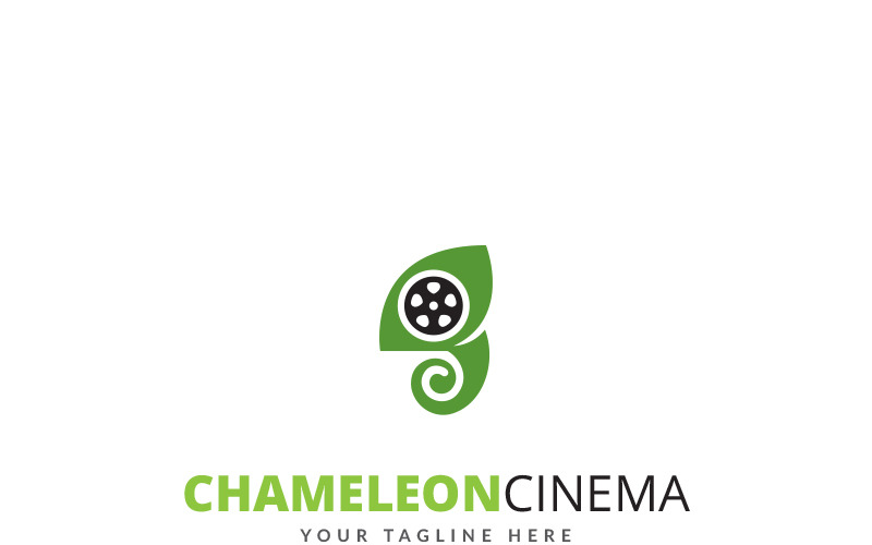 Bukalemun Sinema Logo Şablonu #69418 - TemplateMonster