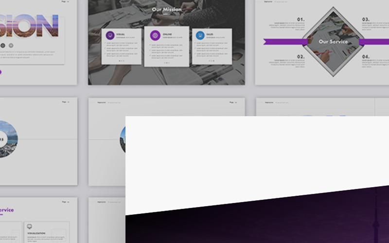 Imponujący szablon prezentacji PowerPoint - TemplateMonster Imponujący szablon prezentacji PowerPoint - TemplateMonster