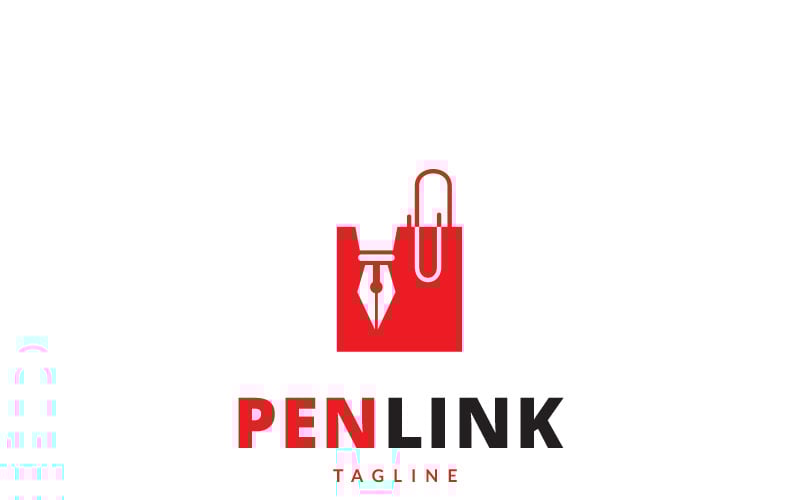 Pen Link Logo Template #70226 - TemplateMonster