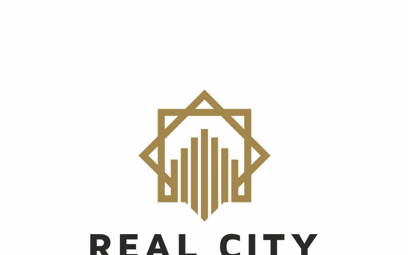 Plantilla de logotipo de ciudad real - TemplateMonster