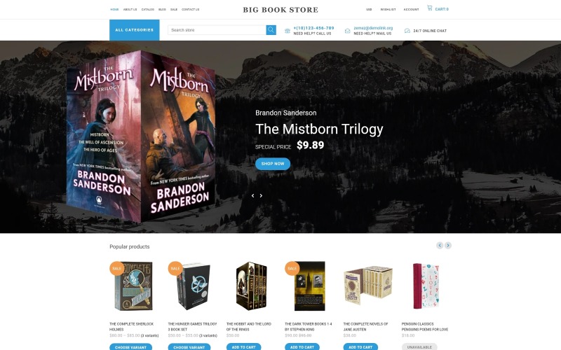 Literature Lovers Spot Shopify Theme - TemplateMonster