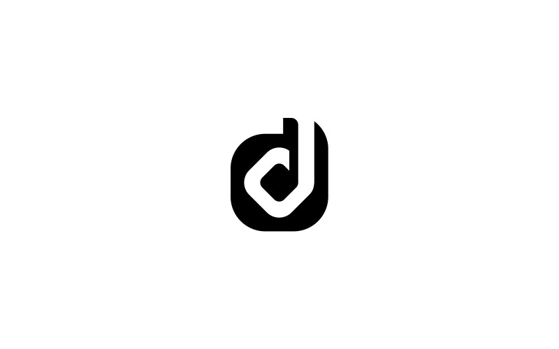 D harfi logo şablonu #70992 - TemplateMonster