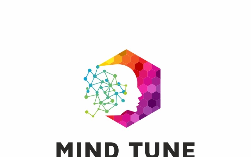 Modèle de logo Mind Tune #71162 - TemplateMonster