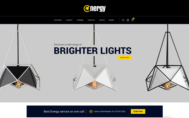 Energy - Lights Store PrestaShop Theme - TemplateMonster