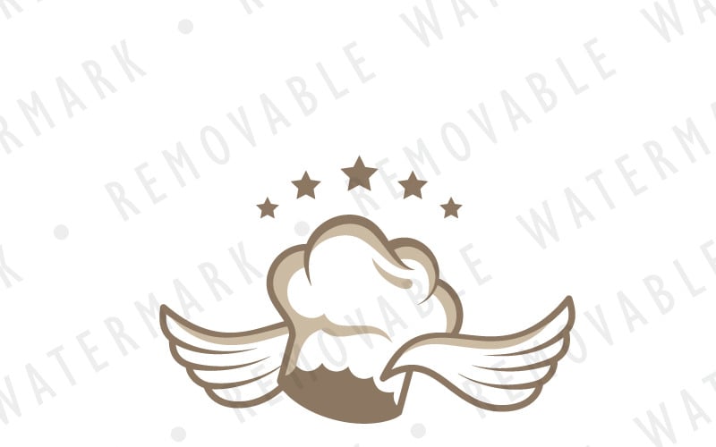 Flying Chef Logo Template #71695 - TemplateMonster