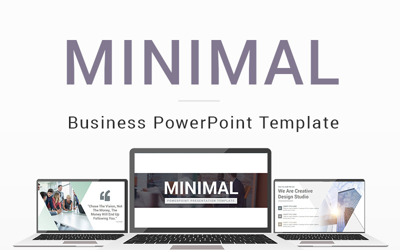 MiniMal Business PowerPoint template - TemplateMonster