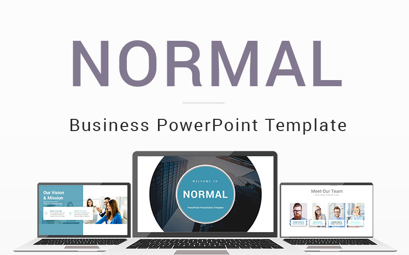 Normal İş PowerPoint şablonu #71795 - TemplateMonster