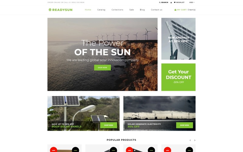 Kardone Wind & Solar Energy eCommerce Theme