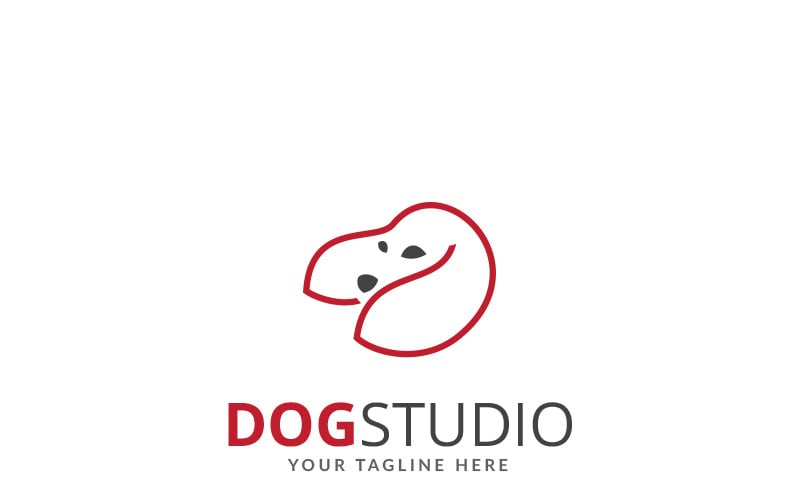 Dog Studio Logo Template #73316 - TemplateMonster