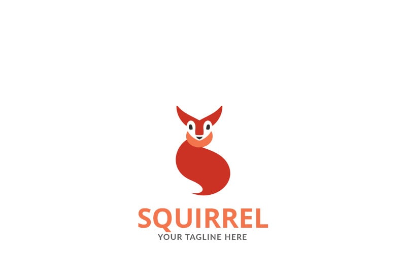 Squirrel Art Design Logo Template #73407 - TemplateMonster
