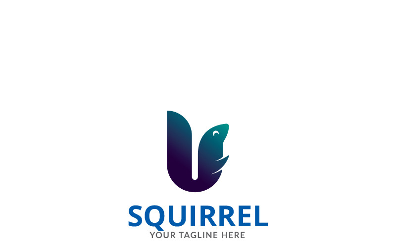Squirrel Color Logo Template #73401 - TemplateMonster