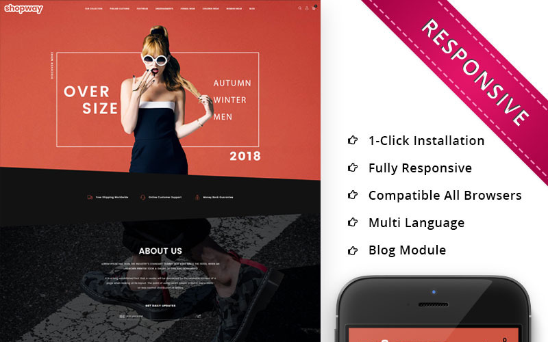 Shopway - Plantilla OpenCart receptiva para tienda de moda