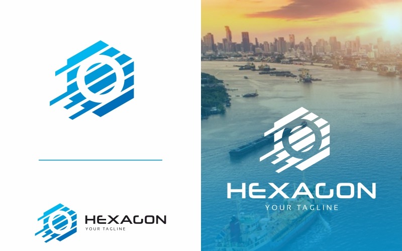 Hexagon Logo Template #74218 - TemplateMonster