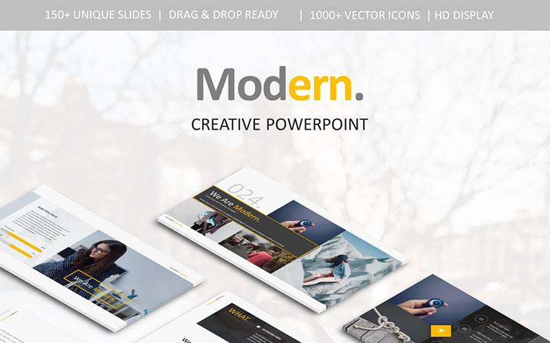 Modelo moderno do PowerPoint PowerPoint - TemplateMonster