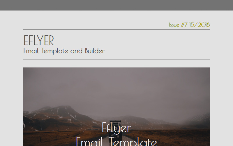 Eflyer - Nieuwsbrief Template #75958 - TemplateMonster