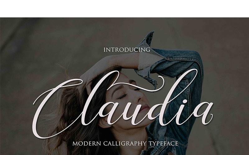 Fuente Claudia Cursive #76199 - TemplateMonster
