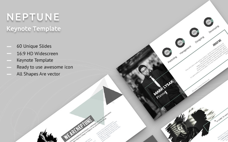 Neptune - Keynote template #76148 - TemplateMonster