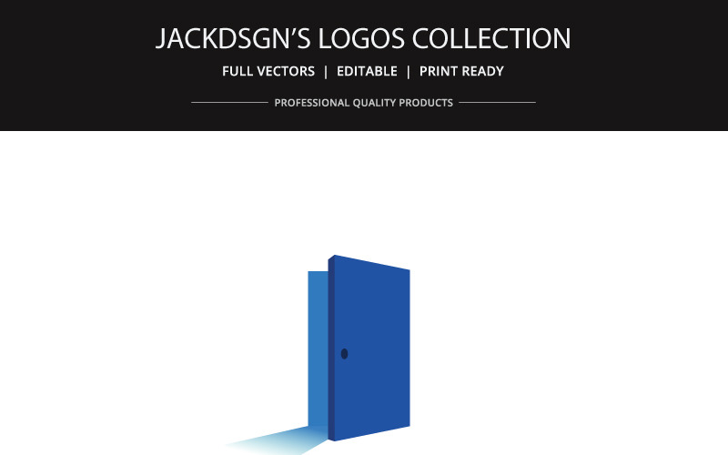 Blue Door Logo Template #76345
