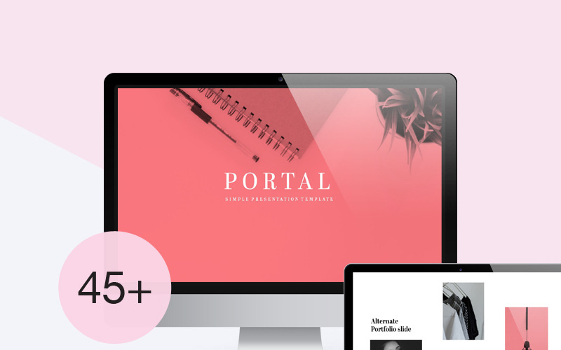 Portal PowerPoint template #76414 - TemplateMonster