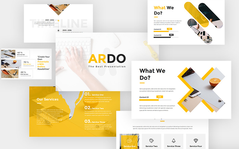 Ardo StartUp Pitch Deck PowerPoint template - TemplateMonster Ardo StartUp Pitch Deck PowerPoint template - TemplateMonster
