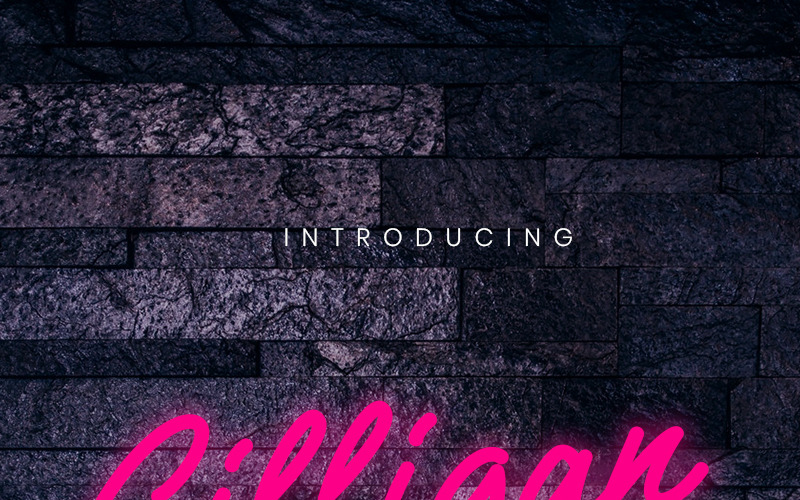 Gilligan Shutter Monoline Font #76853