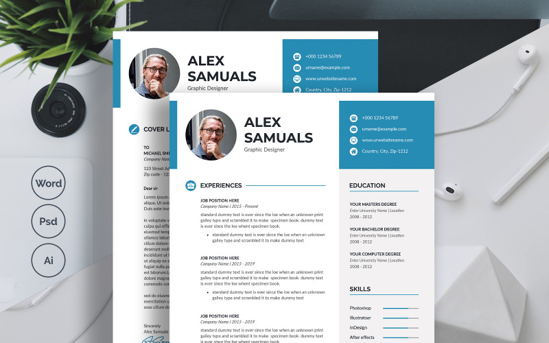 Alex Samuals CV-mall #76970 - TemplateMonster
