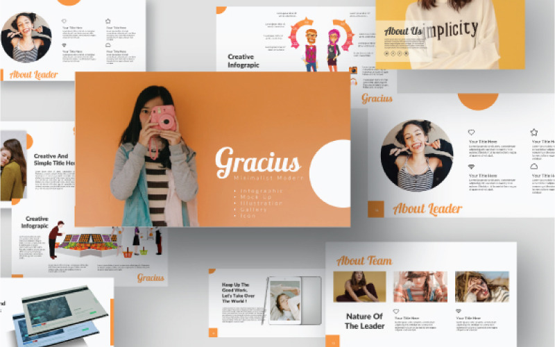 Gracius PowerPoint template #76933 - TemplateMonster