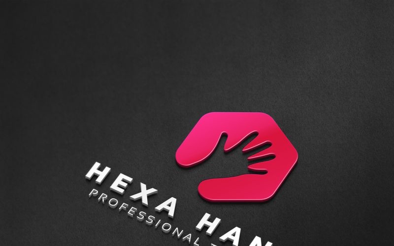 Hexagon Hand Logo Template #76987 - TemplateMonster
