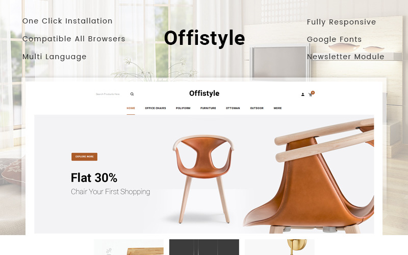 Offistyle - Furniture Shop OpenCart Template #77294