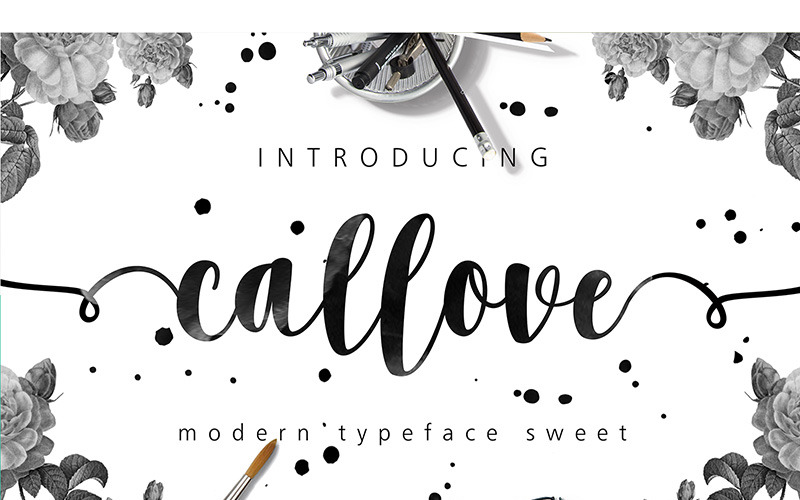 Police Cursive Callove #77202 - TemplateMonster