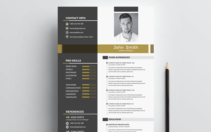 John Smith CV-mall #77401 - TemplateMonster