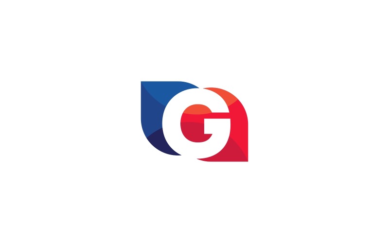 G harfi logo şablonu #77767 - TemplateMonster