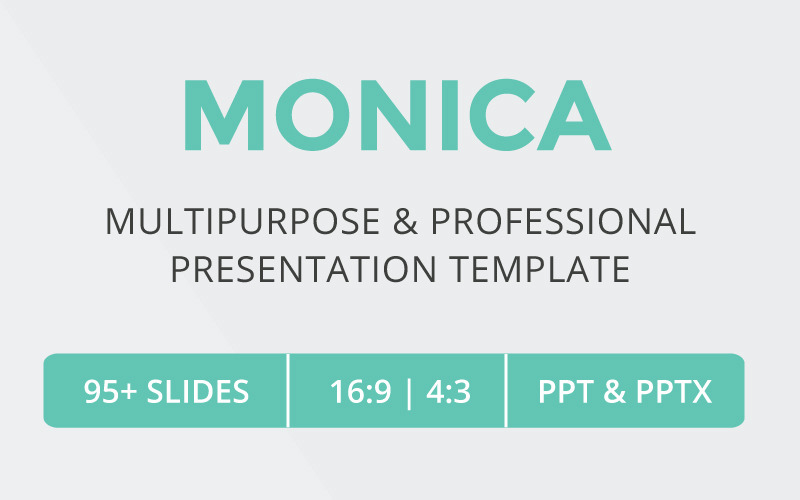 Monica - PowerPoint şablonu #77826 - TemplateMonster