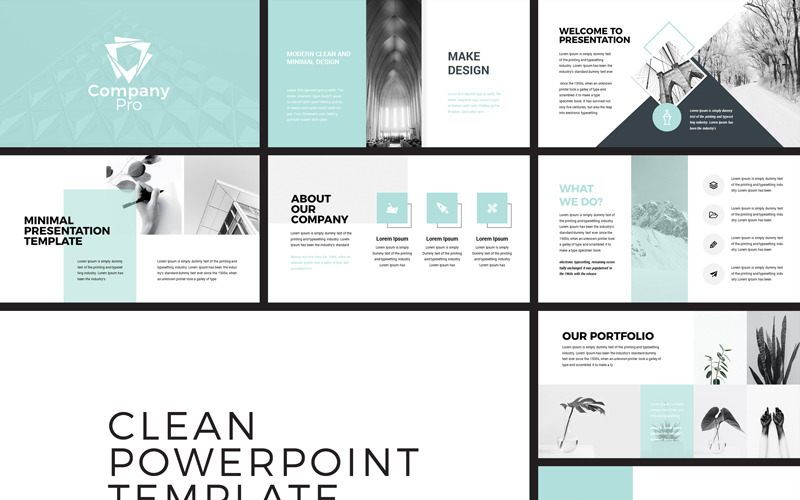 Modèle Entreprise Pro PowerPoint #77905 - TemplateMonster