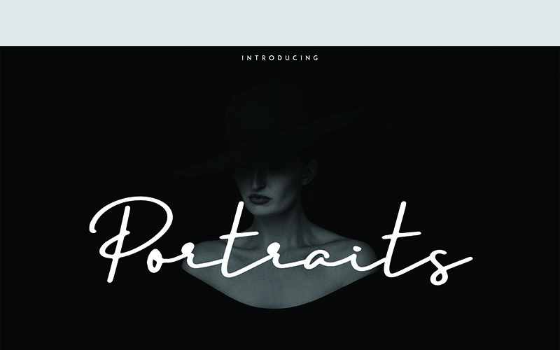Download Portraits Font - Шрифт на тему графика