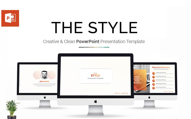 La plantilla de estilo de PowerPoint - TemplateMonster