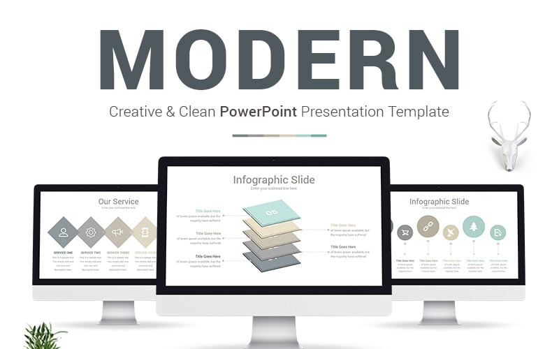 Modèle PowerPoint moderne #78460 - TemplateMonster