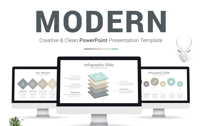 Modelo moderno do PowerPoint #78460 - TemplateMonster
